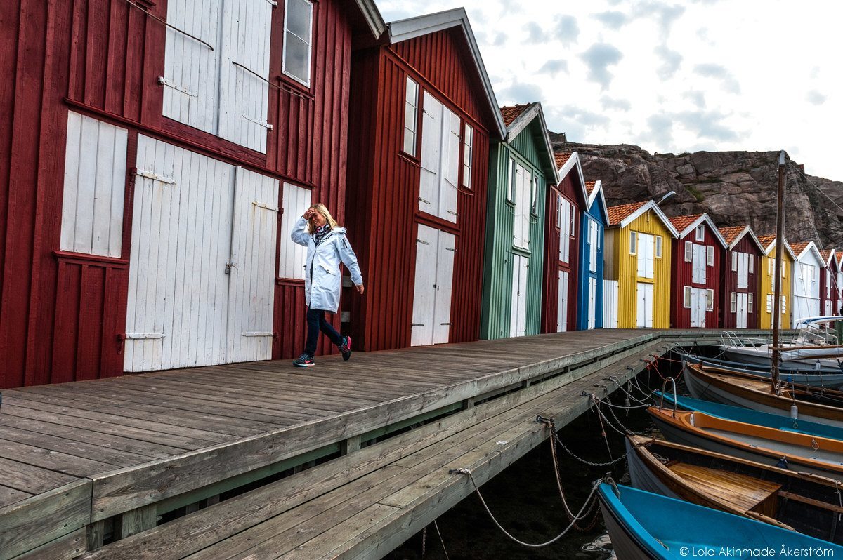 Postcard: Fishermen’s cabins in Smögen #NaPhoPoMo - Lola Akinmade